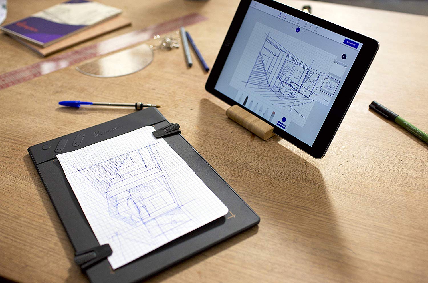 Iskn Repaper, une tablette graphique utilisant un crayon et du papier